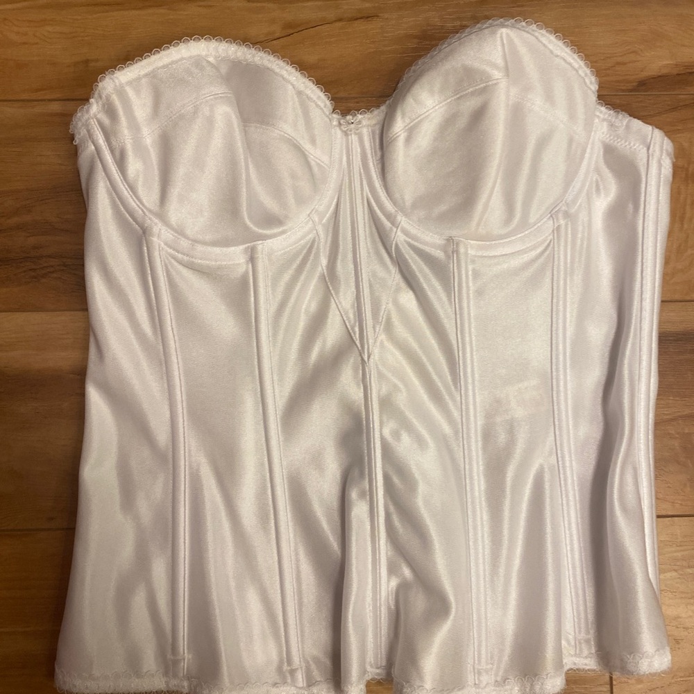 Dominique Juliet Mesh & Silk Underwire Bustier - Gem